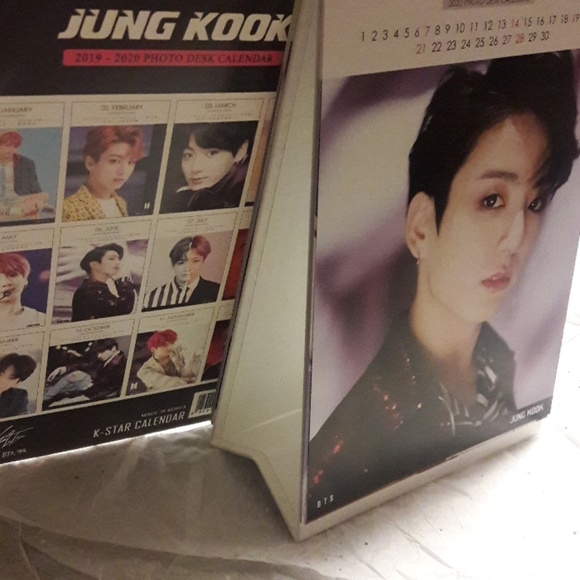 Office | Bts Kpop Jungkook 2192020 Standing Desk Calendar | Poshmark